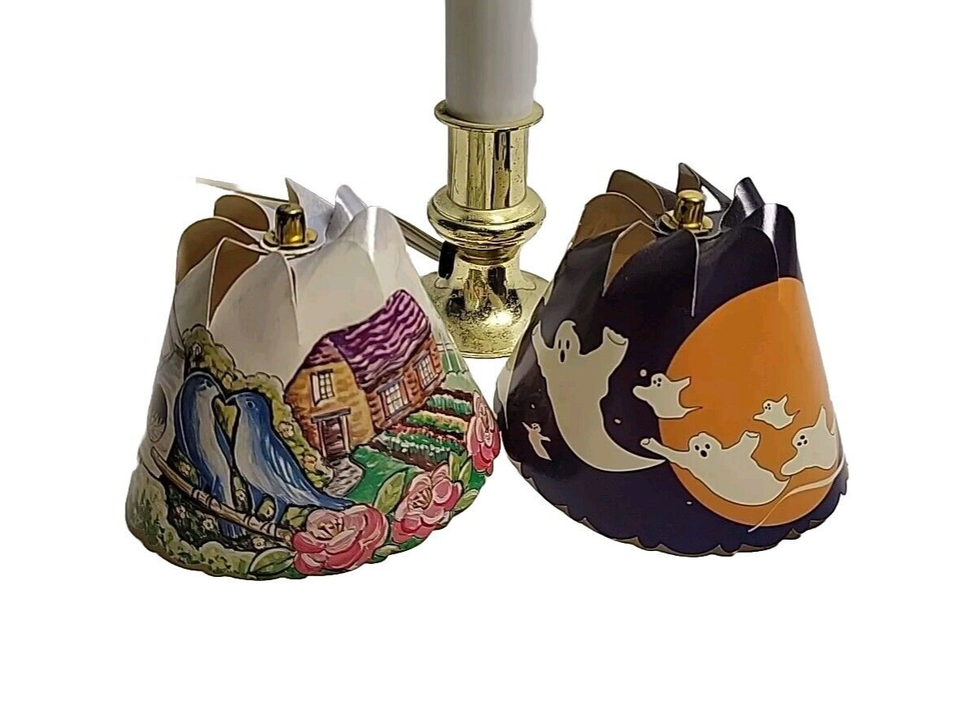 1997 Spin Shades Lamp Set Complete & Working Holiday Vintage See Video ...