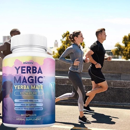 Yerba Magic Yerba Mate Capsules-Clean Energy, Brainfog Busterand Gut ...