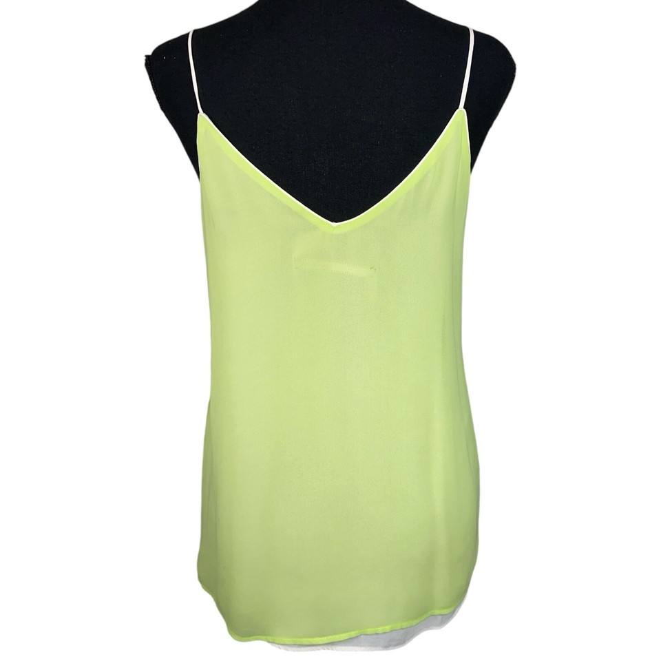 ZARA ☆ Spaghetti Strap V-Neck Chiffon Camisole Top ☆ Size Small ☆ NWT ...