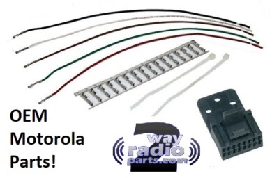 Motorola HLN9457AR HLN9457 16-Pin Accessory Connector Kit CDM1550 ...