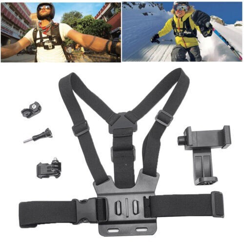 Body Strap Mount Belt Chest Harness Adjustable for GoPro HERO 3 4 5 6 7 ...