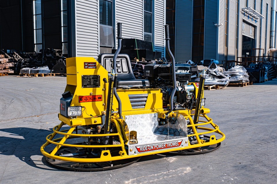 FreeShip 13HP Concrete Ride-on Trowel Machine Dual Float Pan Blade Road ...