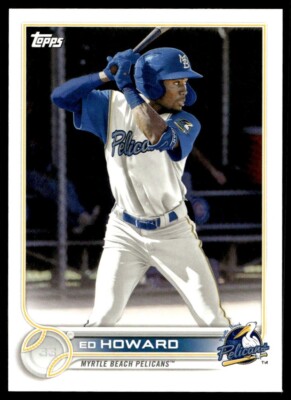 2022 Topps Pro Debut Ed Howard Rookie A120 Myrtle Beach Pelicans #PD ...