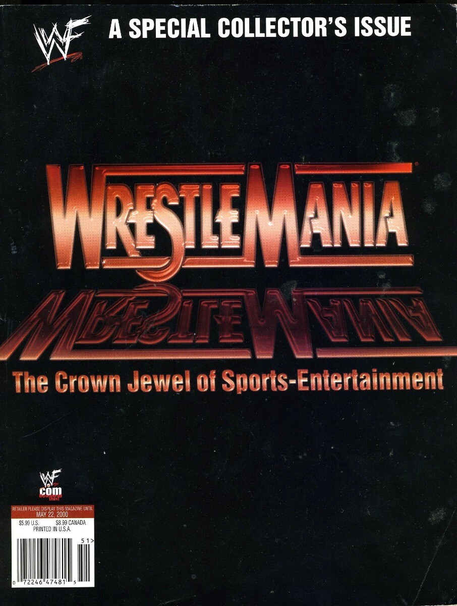 WWF WRESTLEMANIA Special Collector's Issue Magazine 2000 HULK HOGAN ...