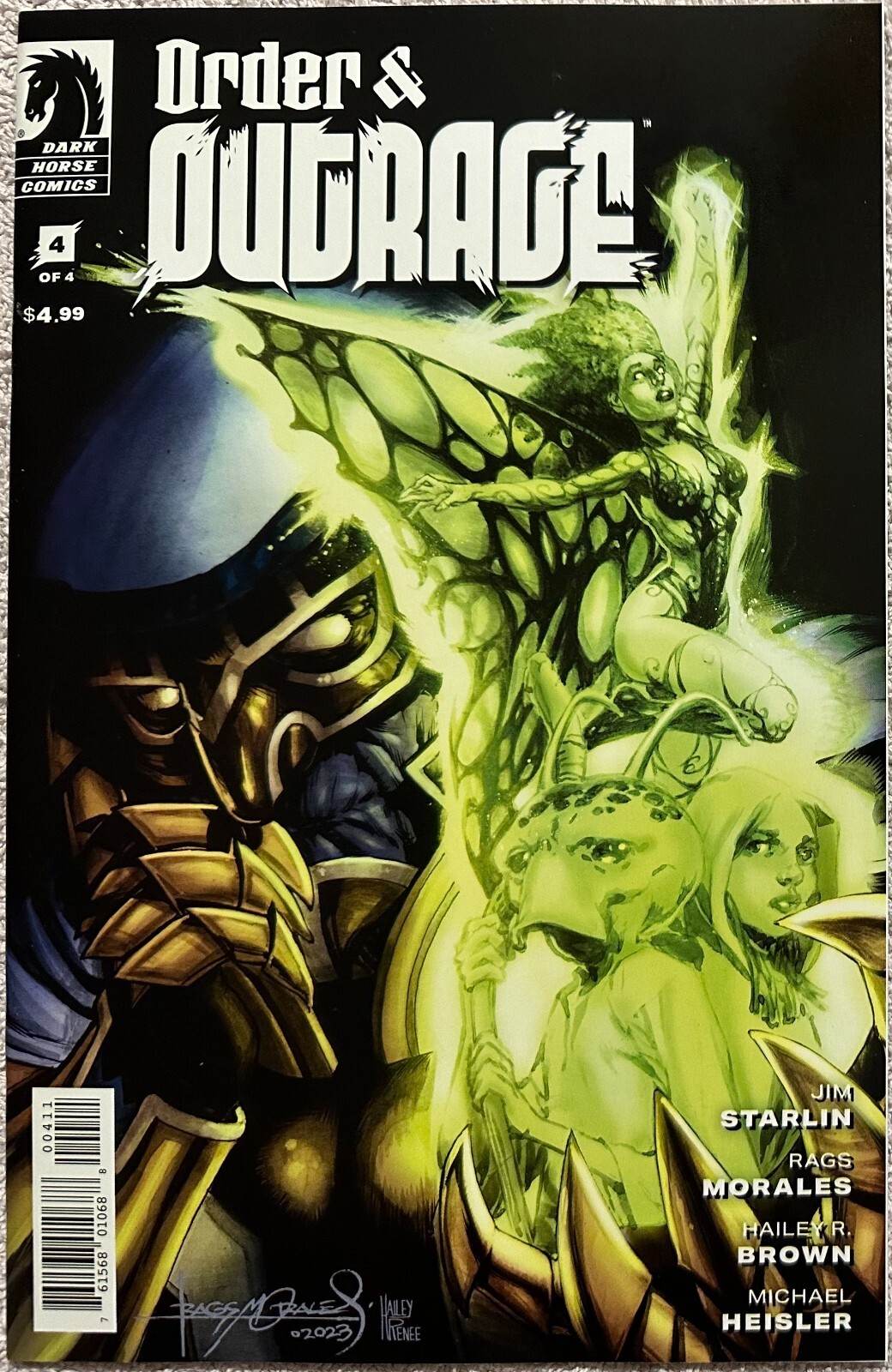 JIM STARLIN ORDER & OUTRAGE #1 2 3 4 BAGGED & BOARDED DARK HORSE COMICS ...