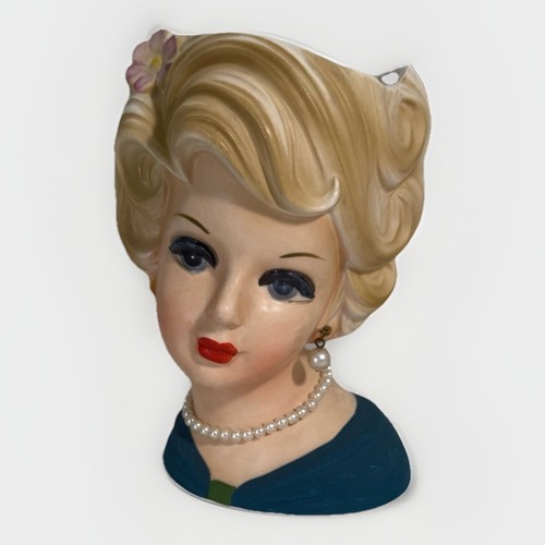INARCO Lady Head Vase Vintage Ceramic Planter 60s MCM style Retro ...