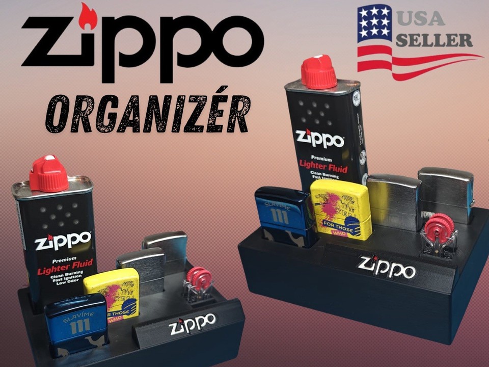 Zippo Lighter Storage - Display for Zippo Lighters Station for Flint ...