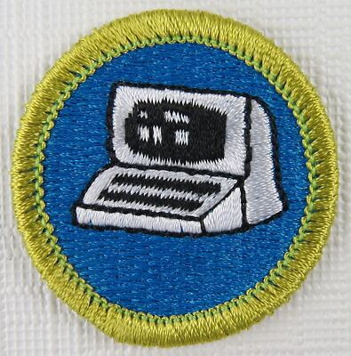 Computers (Personal Computer) Merit Badge 1984-2013 Type H [MB-674] | eBay