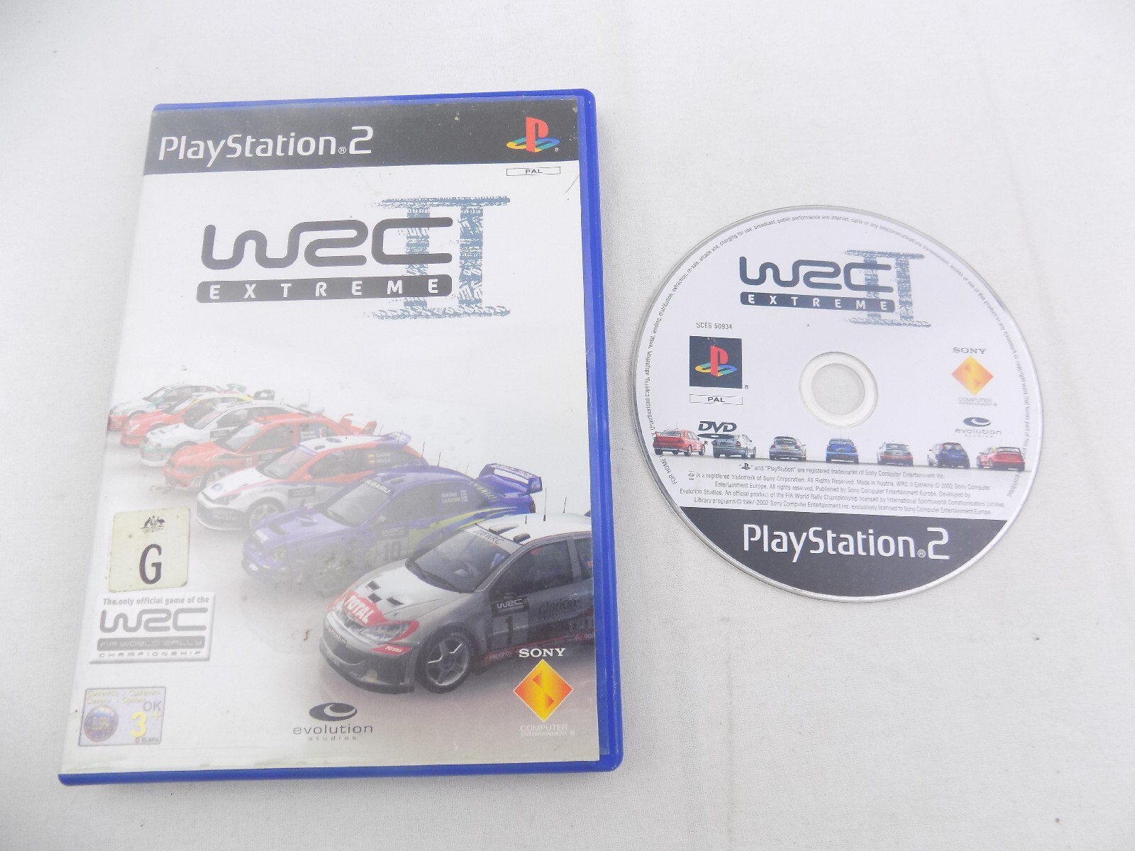 Mint Disc Playstation 2 Ps2 WRC World Rally Championship Extreme II 2 ...