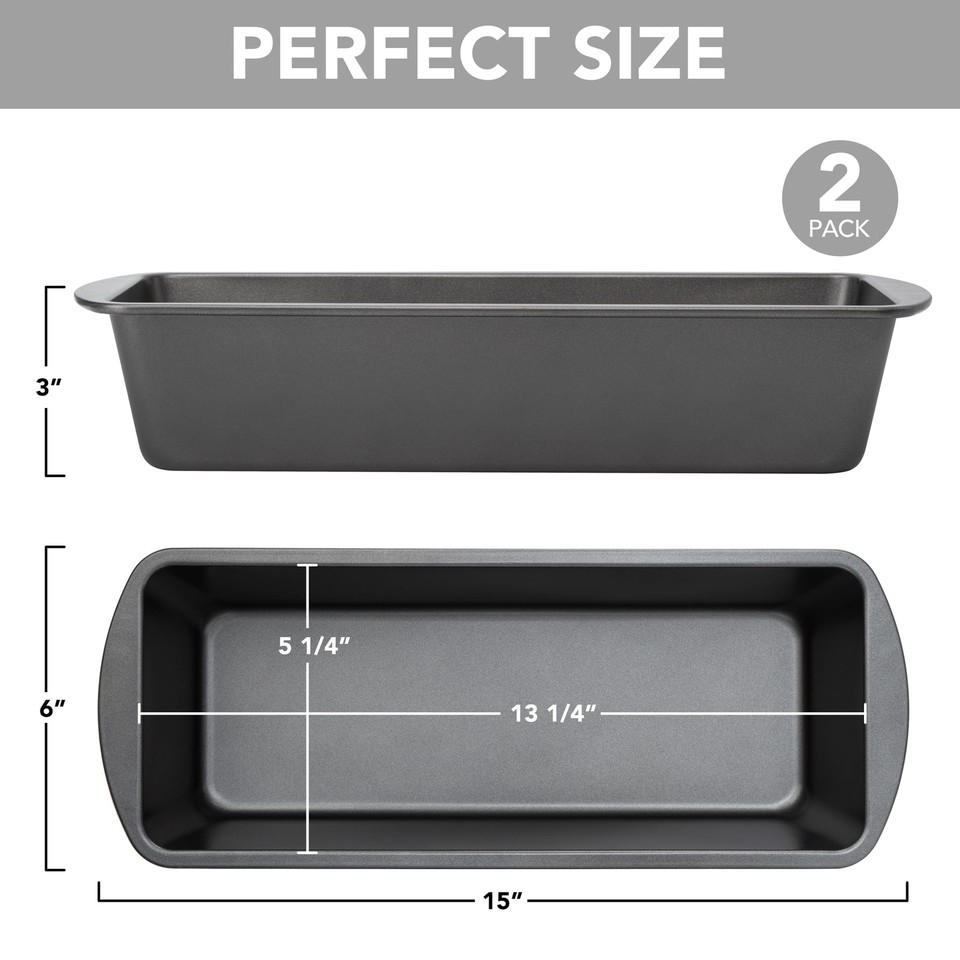 Extra Large Bread Pan, 13" x 5" Long Loaf Pan, Nonstick Baking Pan ...