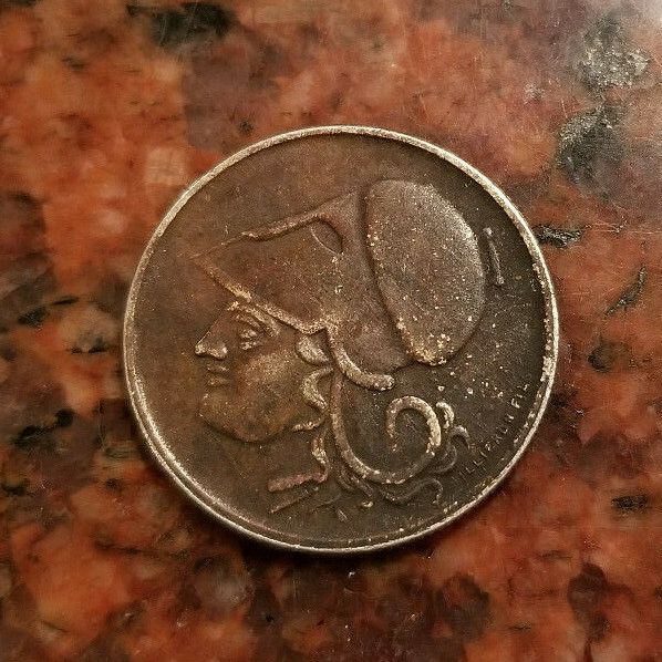1926 GREECE 50 LEPTA COIN - #7016 | eBay