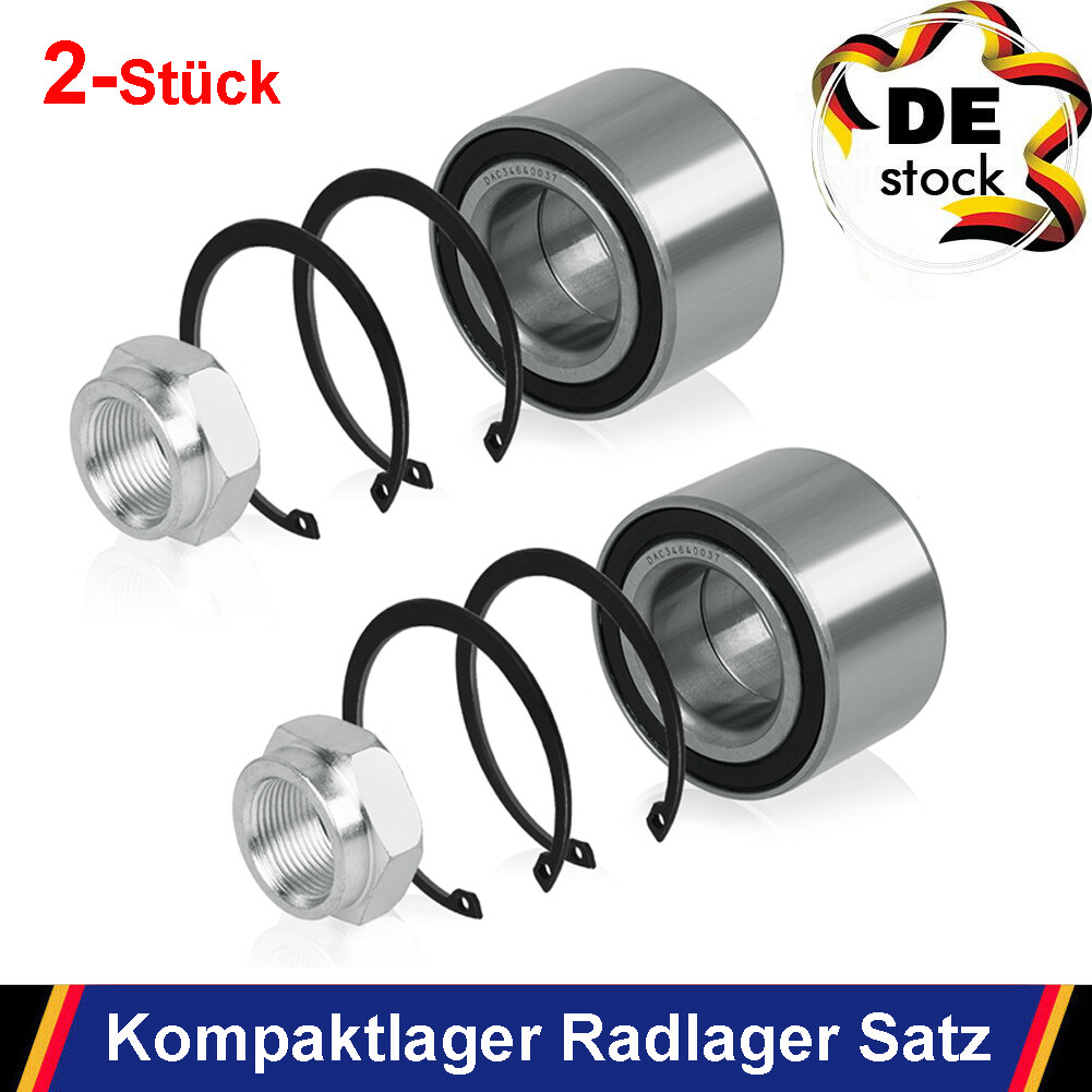 2x Radlager Satz Kompaktlager 34/64x37mm für ALKO Knott BPW 540466 Pkw ...