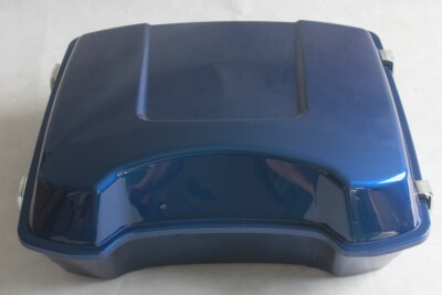 Cobalt Blue New Chopped Tour Pack Pak Trunk For 1993-13 Harley Tour Pak ...