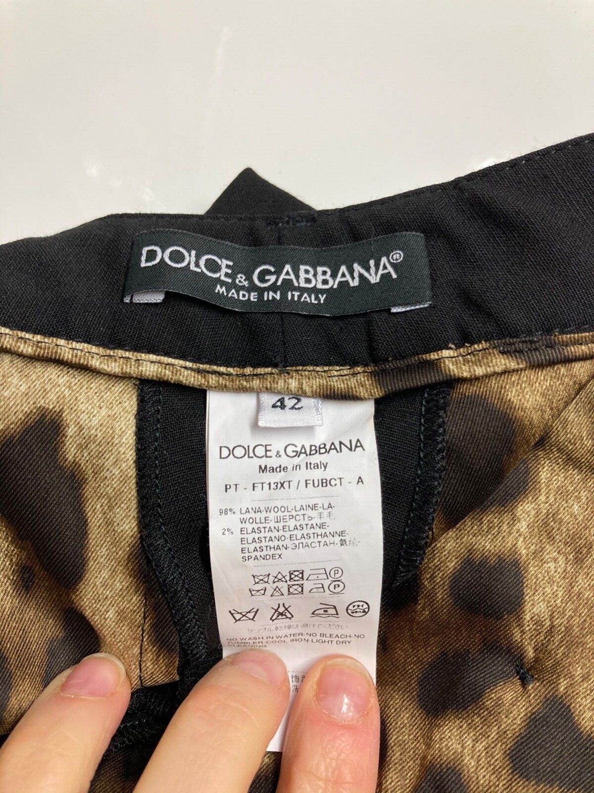 Dolce & Gabbana Hosenanzug mit Tigermuster - Hose und Blazer in Gr. 40 | eBay