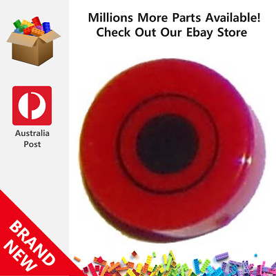 Genuine LEGO™ Red Round 1 x 1 with Black Dot Tiles 98138 6138970 New ...