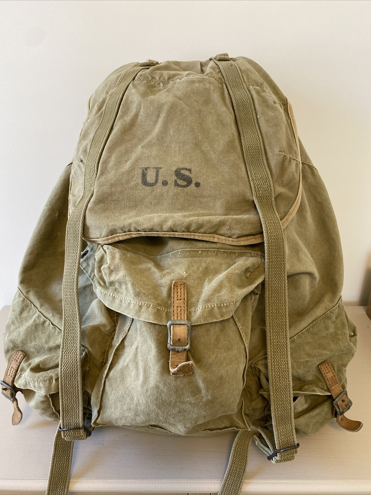 WW2 WWII US Army Military Mountain Rucksack Backpack w/ Frame Hinson ...