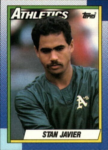 1990 Topps Oakland Athletics Baseball Card #102 Stan Javier | eBay