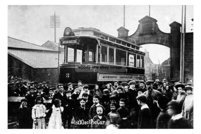 pt0564 - 1st Electric Car , Tram at Accrington , Lancashire - Print 6x4 ...