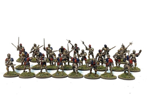 YORKIST KNIGHTS 24 28mm painted historical wargame WAR OF THE ROSES ...