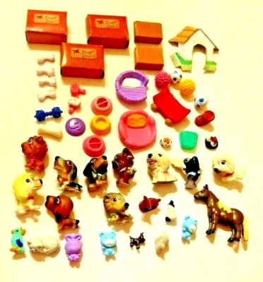 Miniature Toy Pet figures Assorted Accessories 48 Piece Mix Lot Toy ...