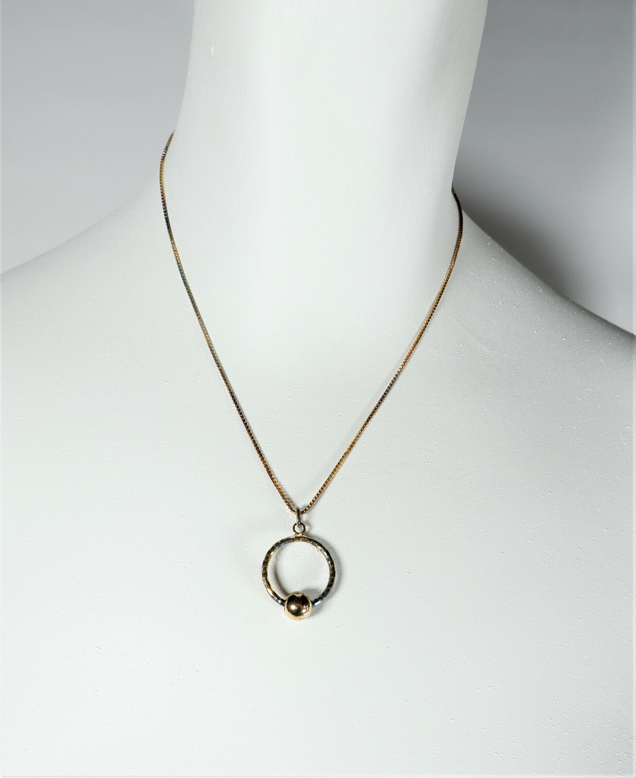 “Technibond” Vermeil Gold Over Sterling Silver Necklace Pendent Italy ...