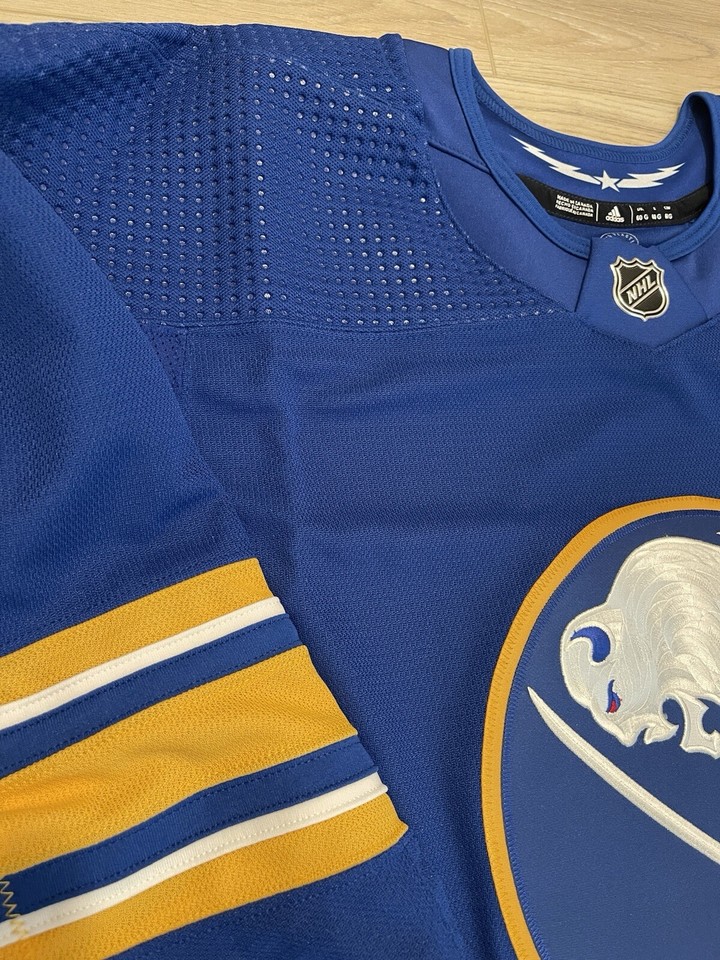 NEW Adidas MiC Buffalo Sabres PRIMEGREEN Team Issue GOALIE CUT Jersey ...