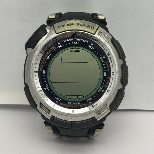 Casio PAW-1300 Module 3070 Touch Solar Wave Ceptor Digital Watch For ...