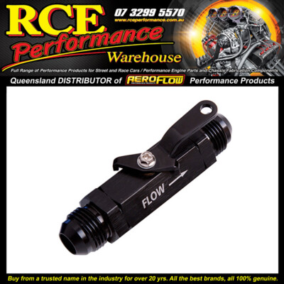 Aeroflow AF1000-12BLK Shut Off Valve -12AN - Black Finish | eBay Australia