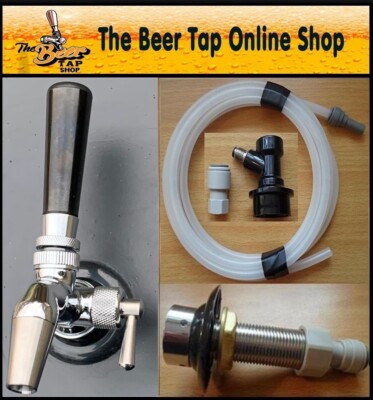 Beer Tap NukaTap Flow Control SS Faucet & Shank with Beer Line ...