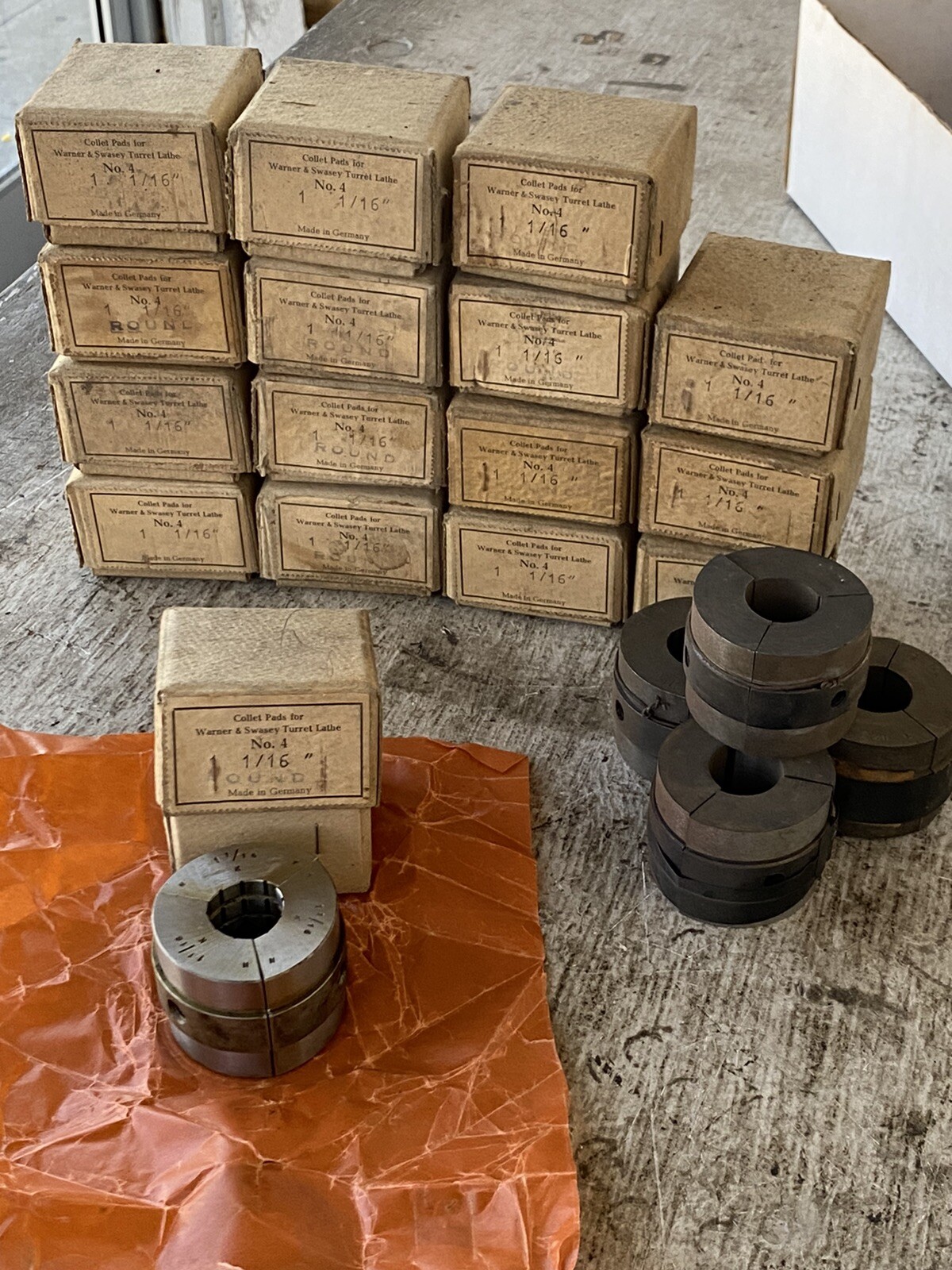 WARNER & SWASEY #4 COLLET PADS ROUND 1-1/16" | eBay