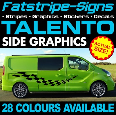 fits Fiat Talento Graphics Stickers Stripes Decals Camper Van Motorhome ...