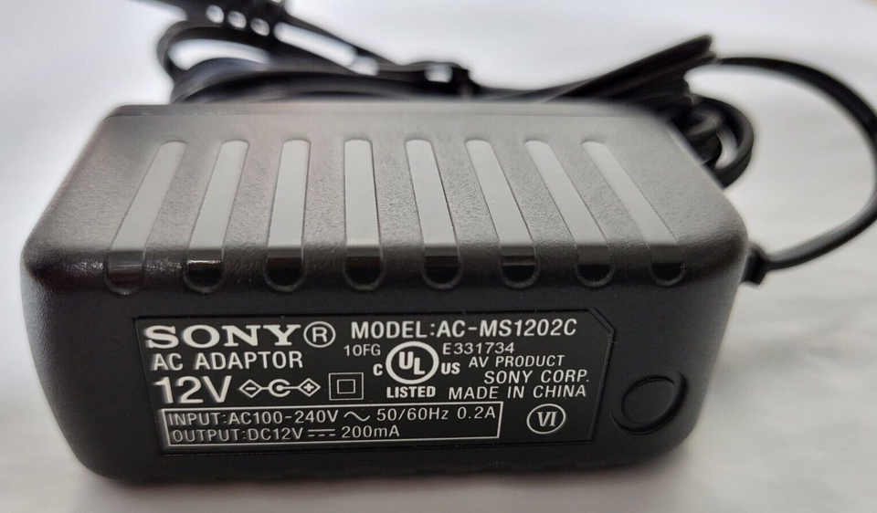 Sony AC-MS1202C AC Adapter For Sony WHRF400 RF MDR-RF985RK Wireless ...