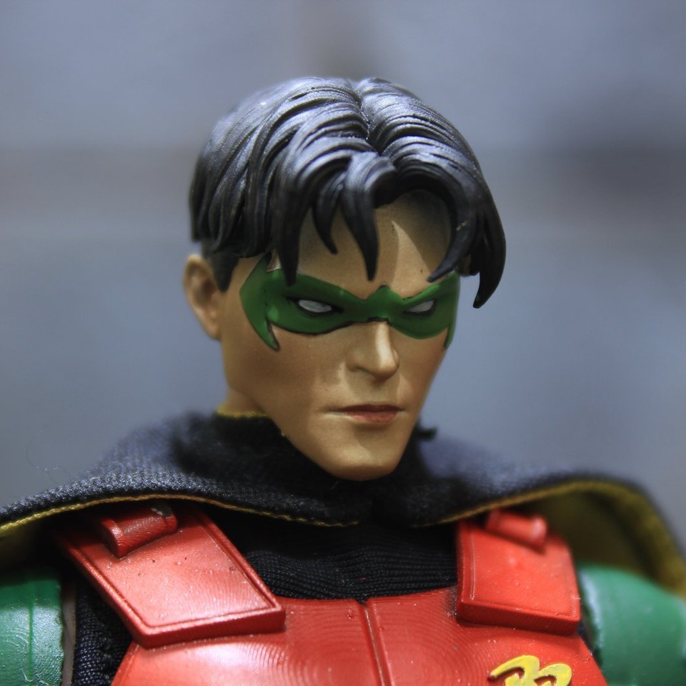 1/10 Custom DC Multiverse Red Robin Tim Drake McFarlane Variants Head ...