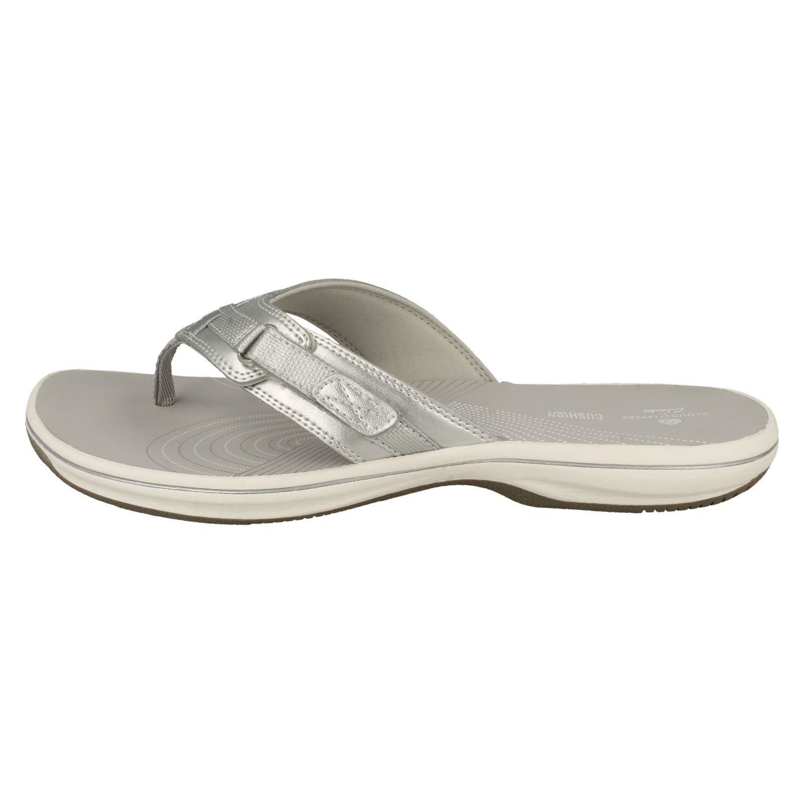 Ladies Clarks Toe Post Sandals - Brinkley Sea | eBay