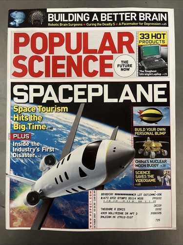 Popular Science Magazine Space Plane, October 2007 | eBay