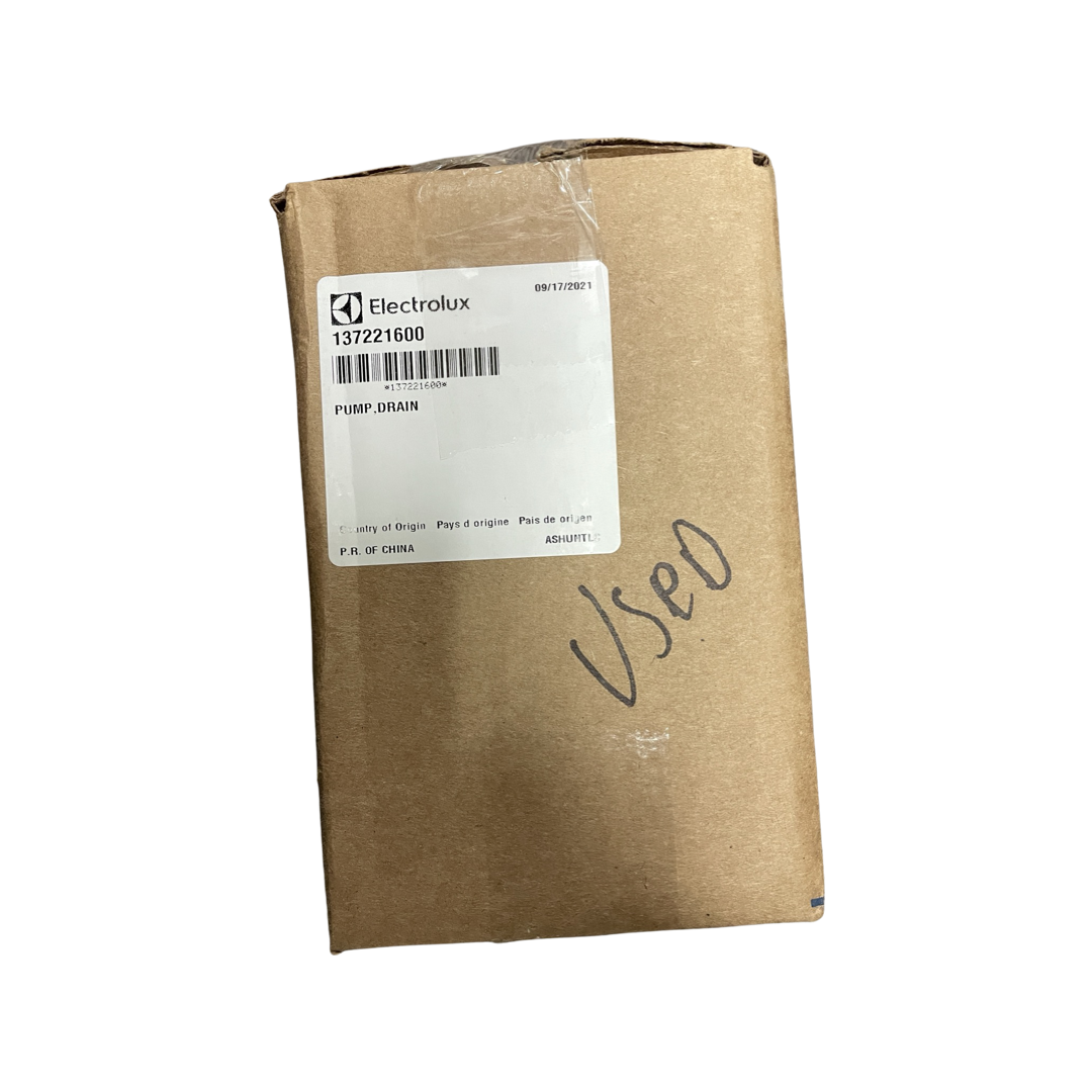 Electrolux 137221600 Washer Drain Pump Kit - White 782247939984 | eBay