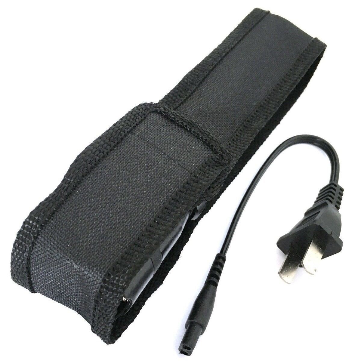 3PC Black METAL Military Tactical Stun Gun 999MV w/ LED Flashlight Self ...