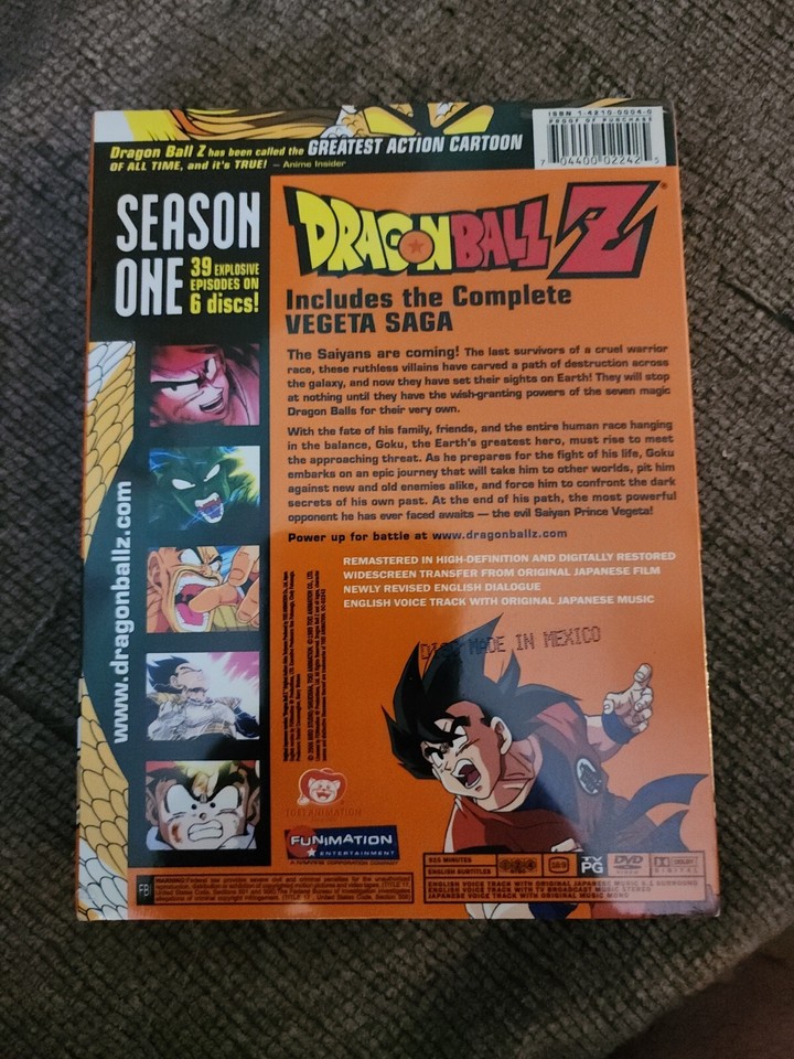 DRAGON BALL Z: SEASON ONE (6-DVD SET)/DIGITALLY | eBay