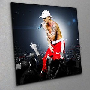 EMINEM - PRINT ON CANVAS - Stylish Framed Wall Art - Choose Size | eBay