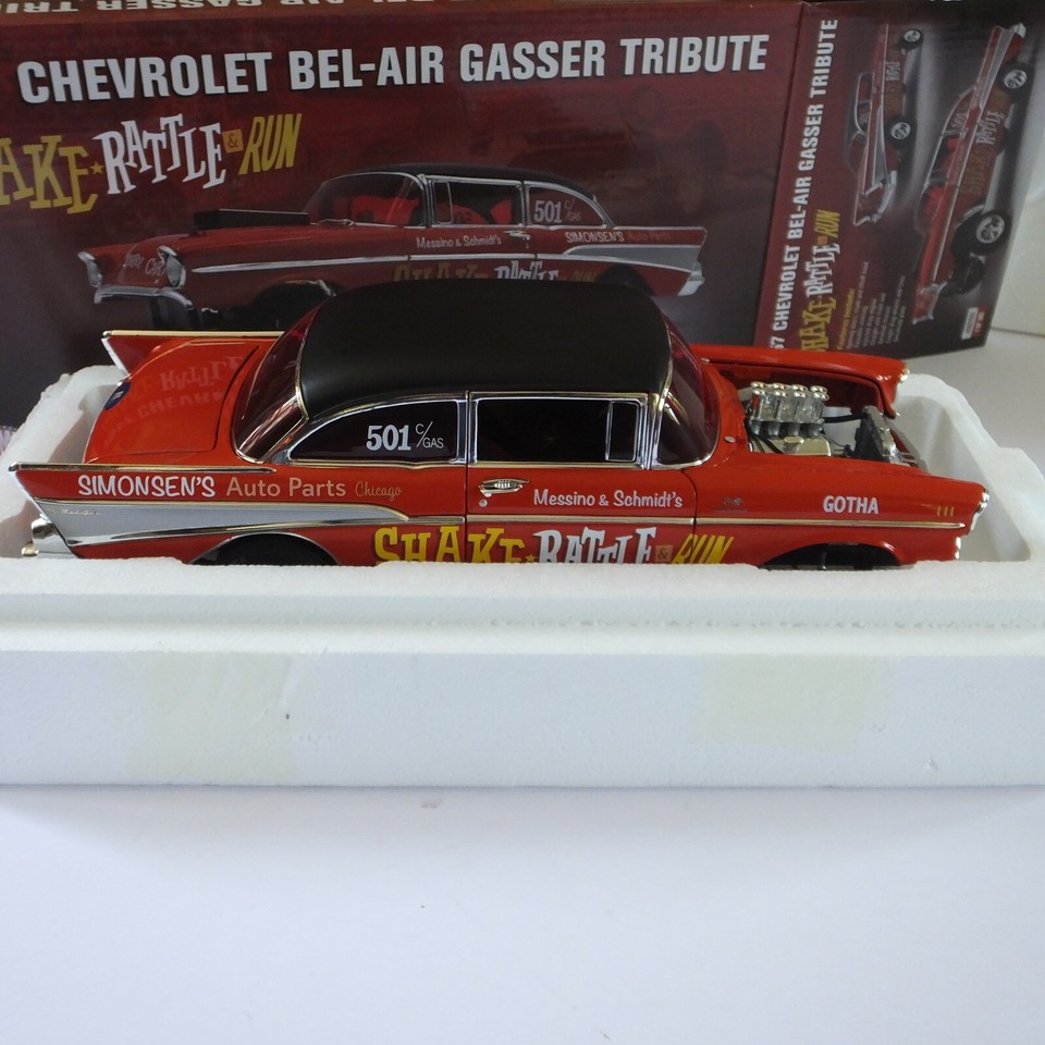 ACME 1/18 1957 Chevrolet Bel Air Gasser Shake Rattle & Run A1807017 New ...