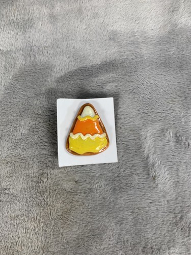 Cute Resin Sugar Cookie Candy Corn Halloween Small Brooch | eBay