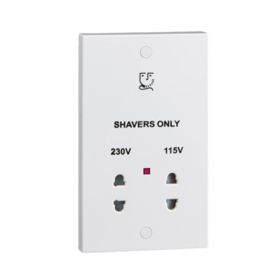 ST8900 - Dual Voltage Shaver toothbrush Socket with Neon by ...