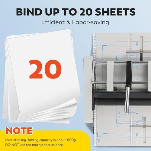 Booklet Maker A3 Paper Folder Stapler Machine Saddle Stitch for Factory ...