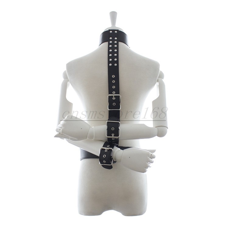 Neck Collar To Hand Wrist Cuffs Behind Back Handcuffs Adjustable ...