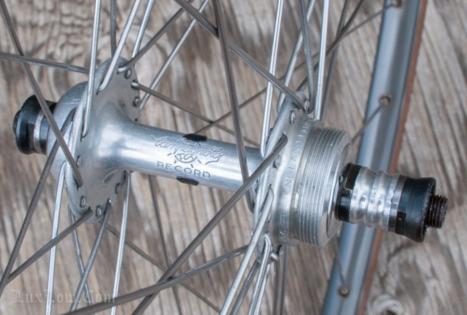 Vintage Campagnolo Nuovo Super Record Hubs 700c Road Bike WHEELS Mavic ...