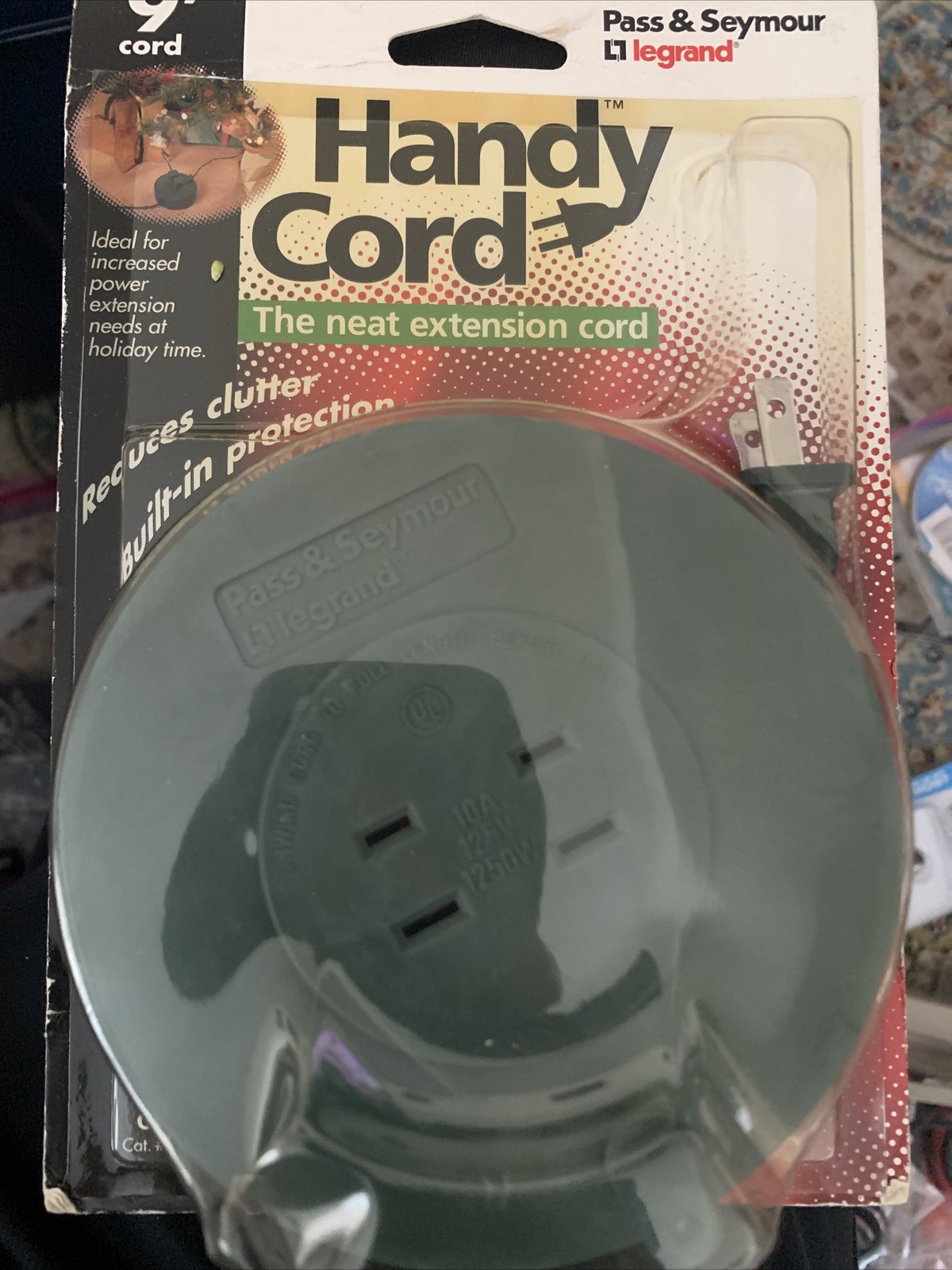 New Pass & Seymour 9 Foot Green Handy Cord Extension Cord 2 Outlets | eBay