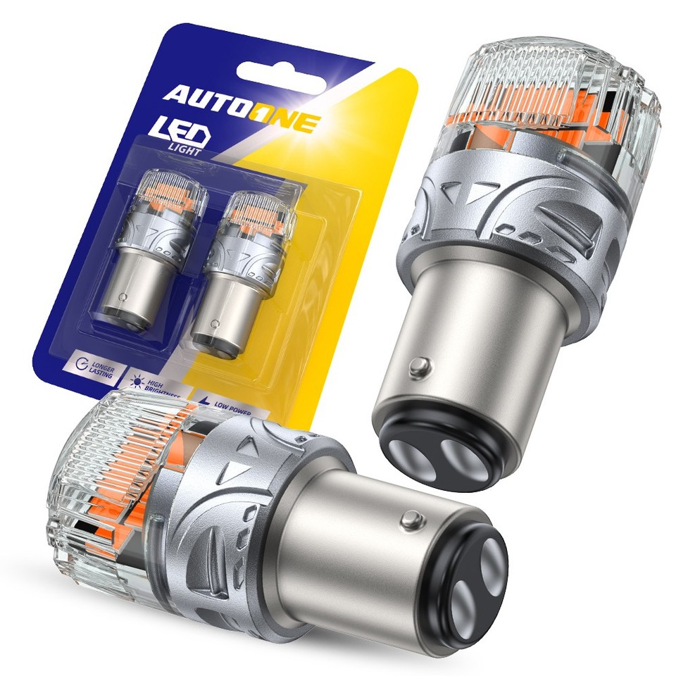 AUTOONE LED Brake Stop Tail Light Bulbs 1157 7528 2057 Golden Yellow ...