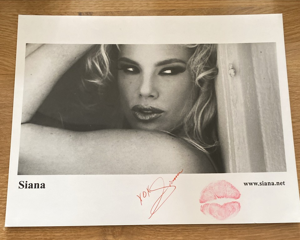SIANA CRAIG sexy signed Autogramm 20x25 cm US MODEL ACTRESS , KUSS ...