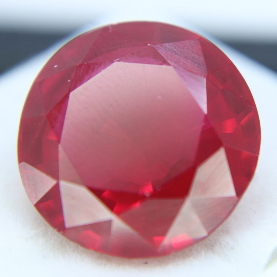 19.15 Ct Certified Natural Ruby Red Eye Clean Round Shape Loose ...