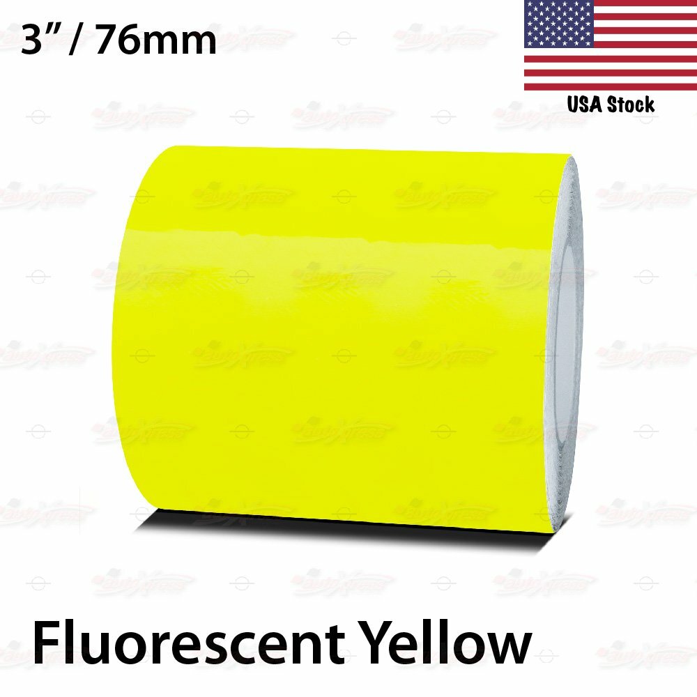 BRIGHT YELLOW Vinyl Pinstriping Pin Stripe Car Motorcycle Tape Decal ...